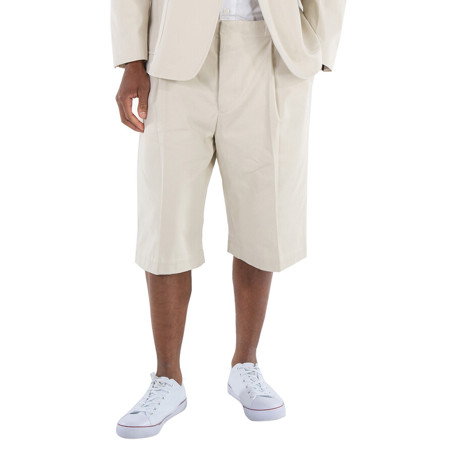 Thom Browne Men's Natural White Unconstructed Single Pleat Shorts ...