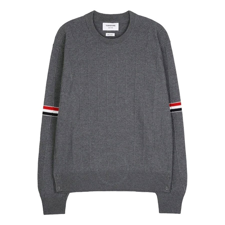 Thom Browne Men's Wool Relaxed Pullover, Brand Size 2 (Medium) MKA496A ...