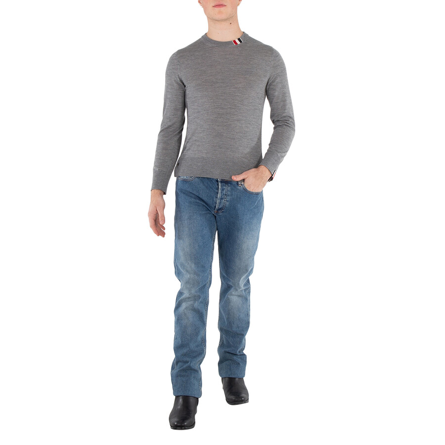 Thom Browne Relaxed-Fit Fine Merino Stripe Sweater, Brand Size 4 (X ...