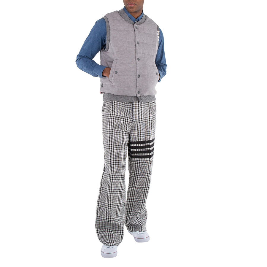 Thom Browne Reversible Merino And Jersey 4-Bar Vest, Brand Size 2 ...
