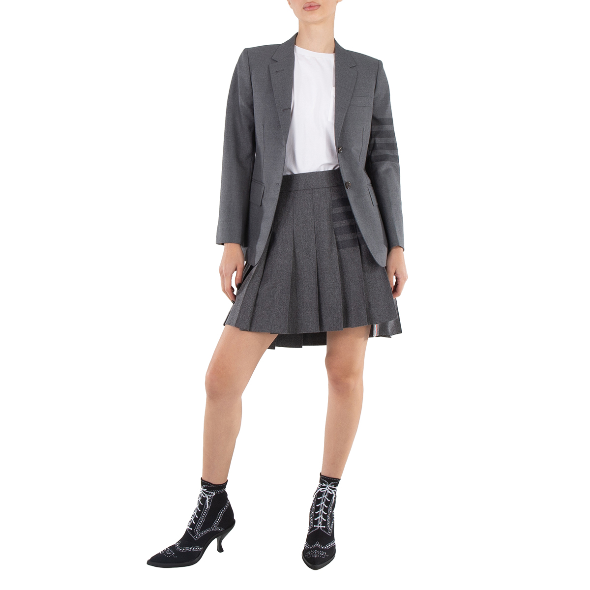 Thom Browne School Uniform 4-Bar Sport Blazer, Brand Size 38 (US Size 2 ...
