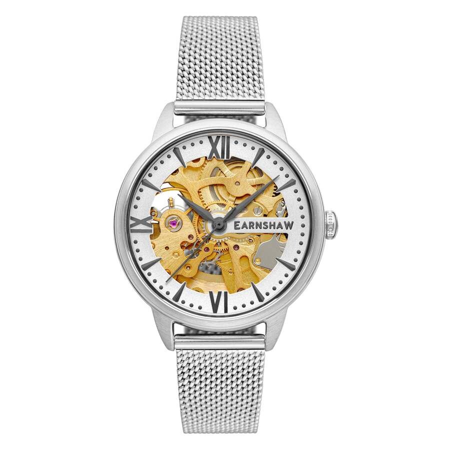 Thomas Earnshaw Anning Automatic Silver Dial Ladies Watch ES-8150-11 ...