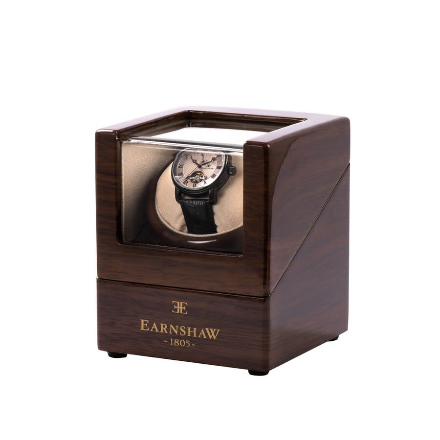 Thomas Earnshaw Brown Wooden Winder Box ES-WBOX-01 194595050721 - Men's ...