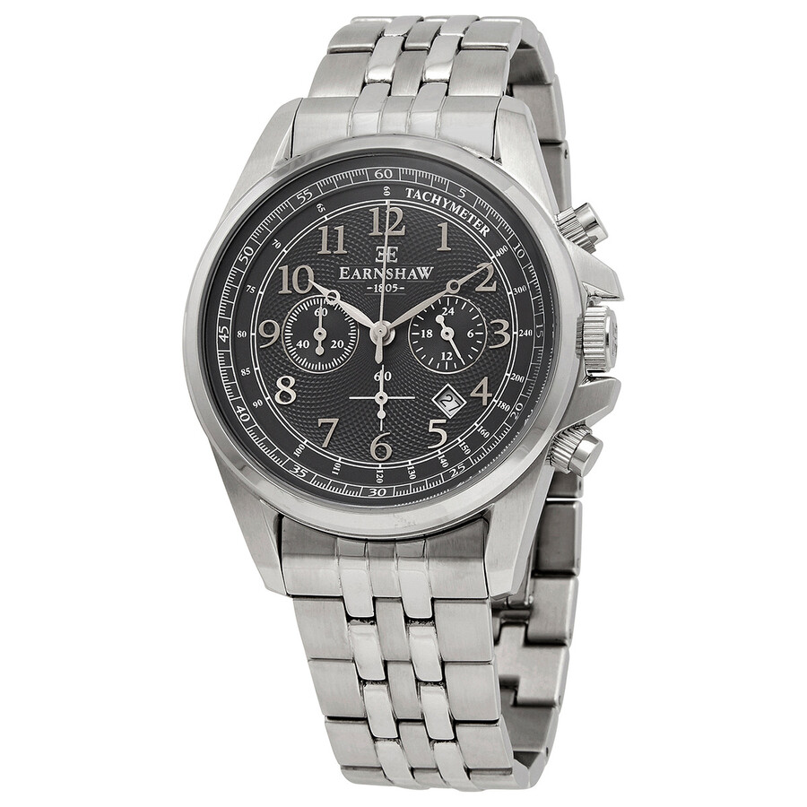 Thomas Earnshaw COMMODORE Chronograph Quartz Grey Dial Men's Watch ES ...