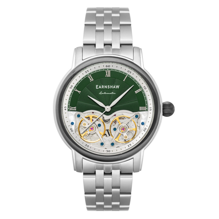 Thomas Earnshaw Longitude Automatic Green Dial Men's Watch ES-8255-33 ...