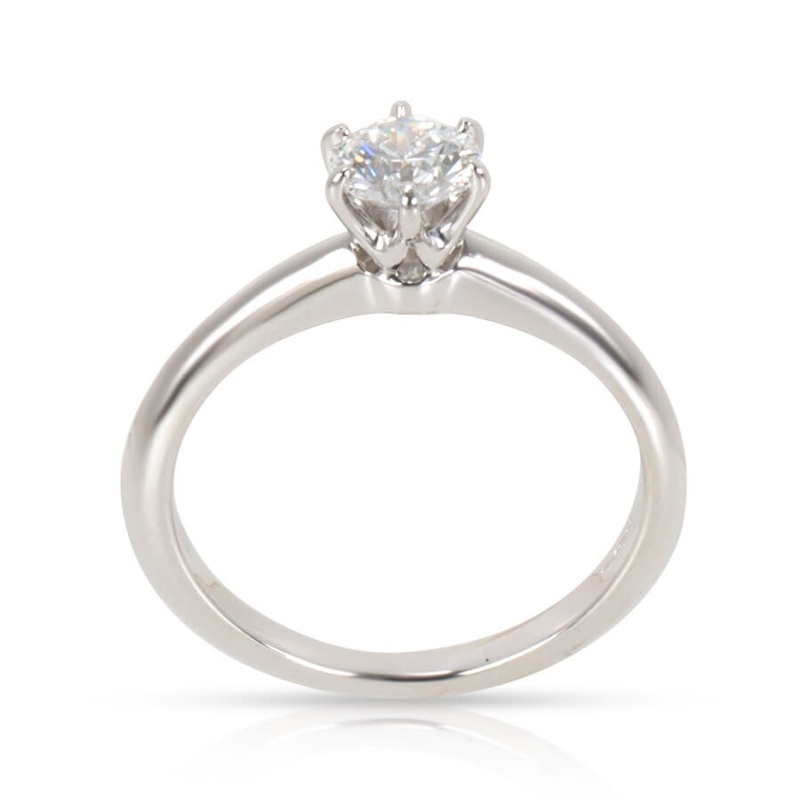 Pre-Owned Tiffany Diamond Engagement Ring in Platinum I VVS1 0.52 CTW ...