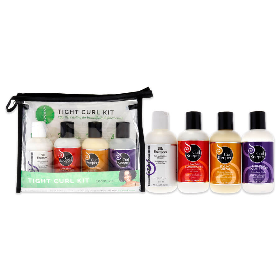 Curl Keeper Tight Curl Kit by Curl Keeper for Unisex - 4 Pc Set ...