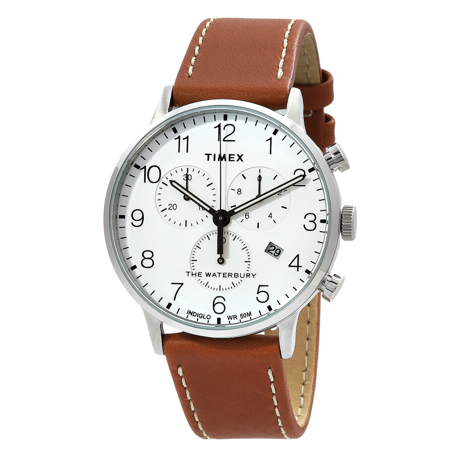 Timex Chronograph Quartz White Dial Men's Watch TW2T28000 Timex Watches ...