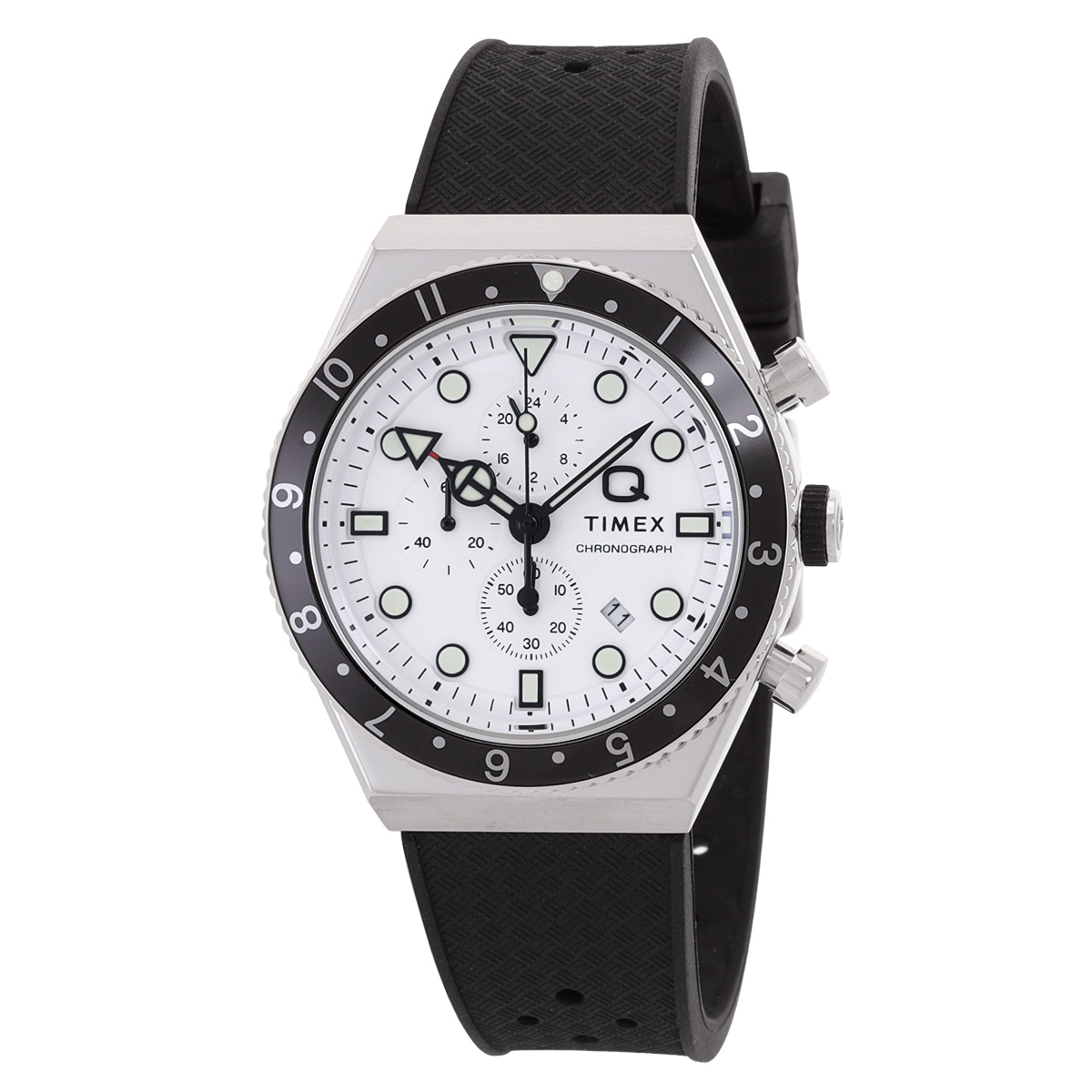 Timex Chronograph Quartz White Dial Men's Watch TW2V70100 194366252200 ...