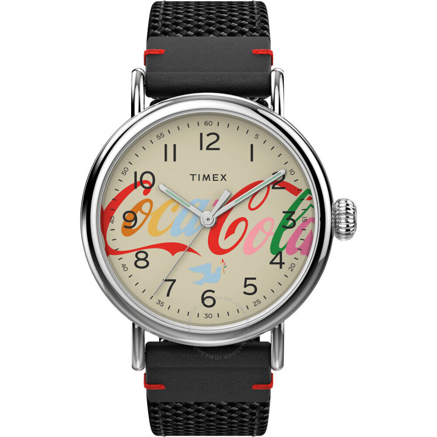 Timex Coca Cola Unity Quartz White Dial Men's Watch TW2V26000 Timex ...