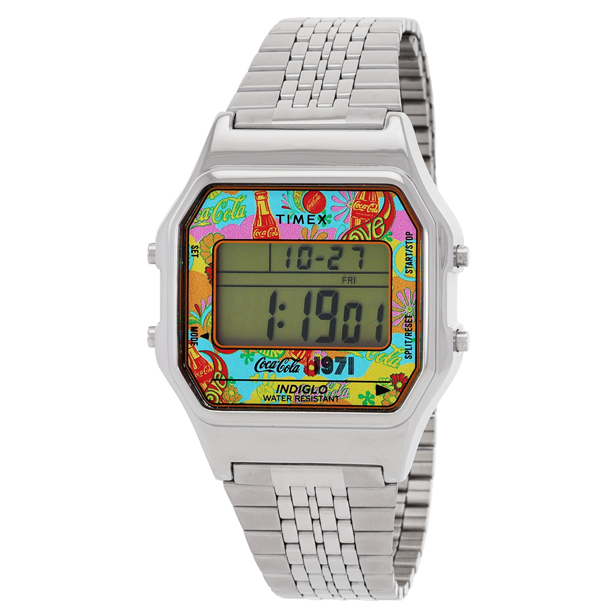 Timex Coca-Cola Unity Alarm Quartz Digital Unisex Watch TW2V25900YB ...