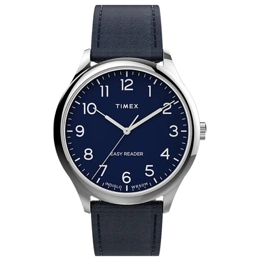 Timex Easy Reader Main Line Quartz Blue Dial Men's Watch TW2V27900 ...