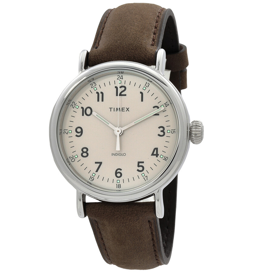 Timex Easy Reader Main Line Quartz Cream Dial Men's Watch TW2V27800 ...