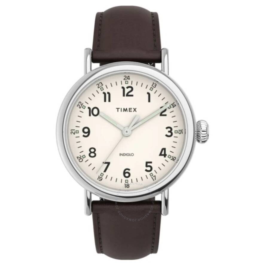 Timex Easy Reader Main Line Quartz Cream Dial Men's Watch TW2V27800 ...