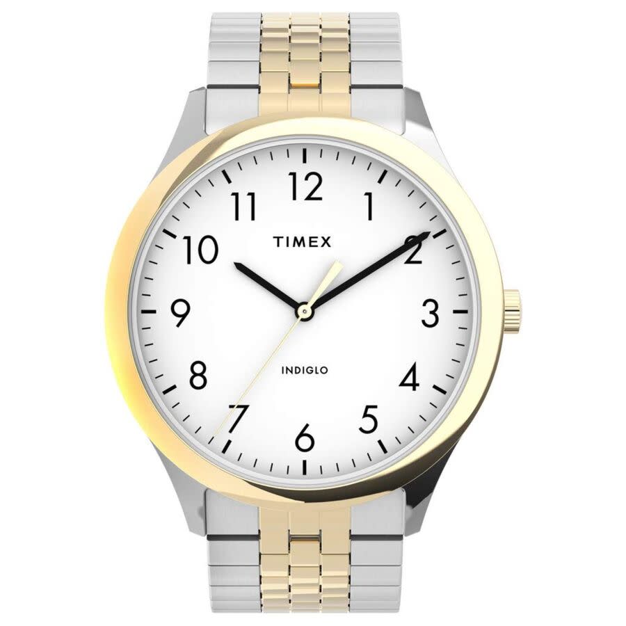 Timex Easy Reader Quartz White Dial Men's Watch TW2U40000 194366098709 ...