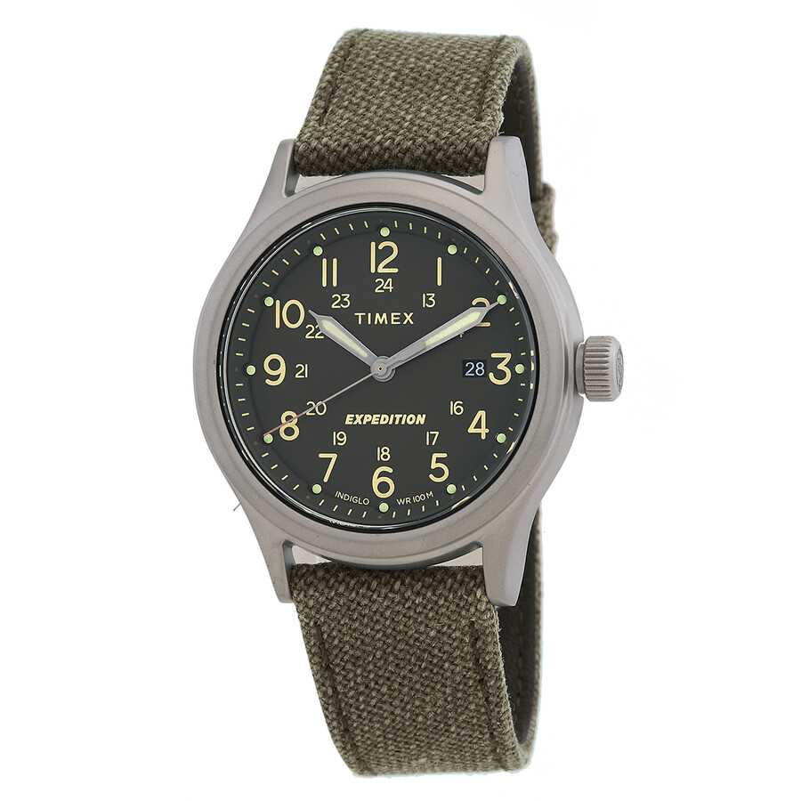 Timex Expedition Sierra Quartz Green Dial Men's Watch TW2V07100 Timex ...