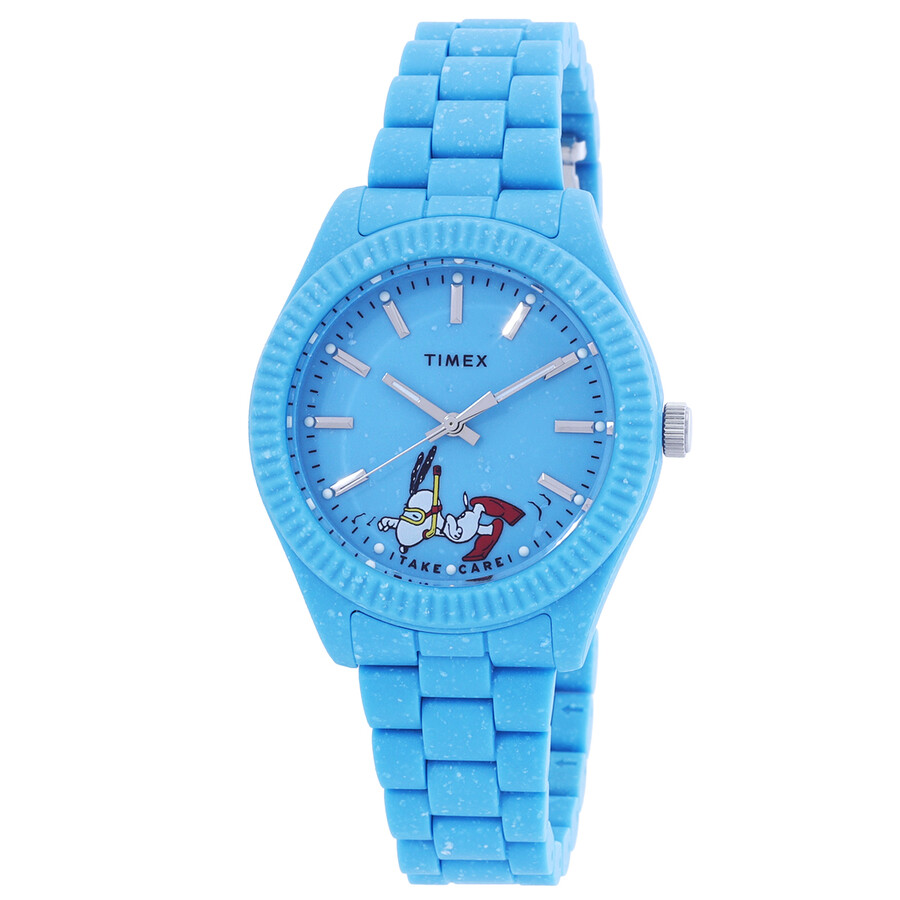 Timex Legacy Ocean X Peanuts Quartz Blue Dial Ladies Watch TW2V53200 ...