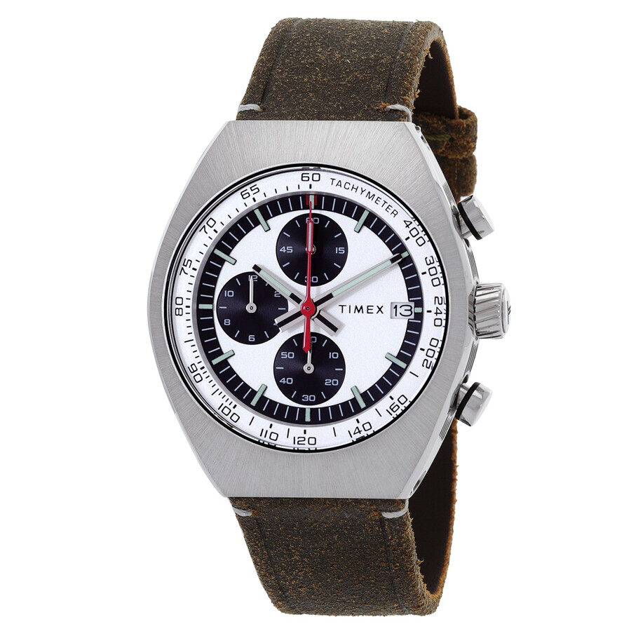 Timex Legacy Tonneau Chronograph Quartz Silver Dial Men's Watch ...
