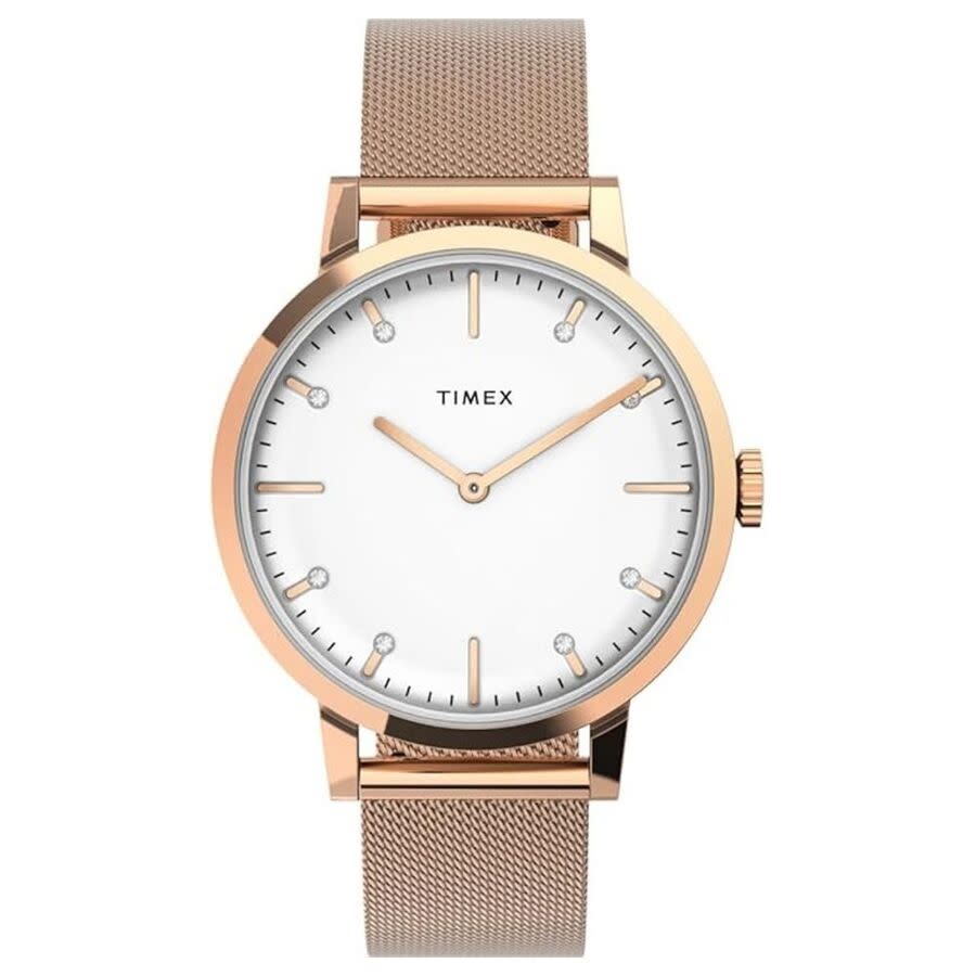 Timex Midtown Quartz White Dial Ladies Watch TW2V37100 - Watches ...