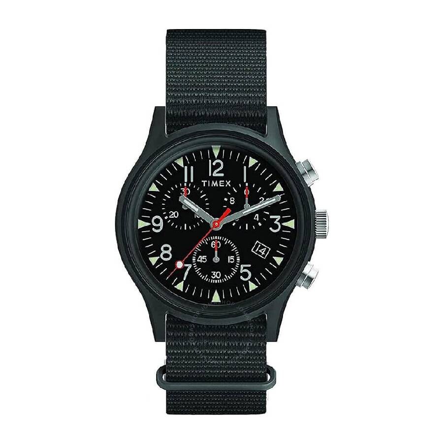Timex MK1 Chronograph Quartz Black Dial Men's Watch TW2R67700 ...