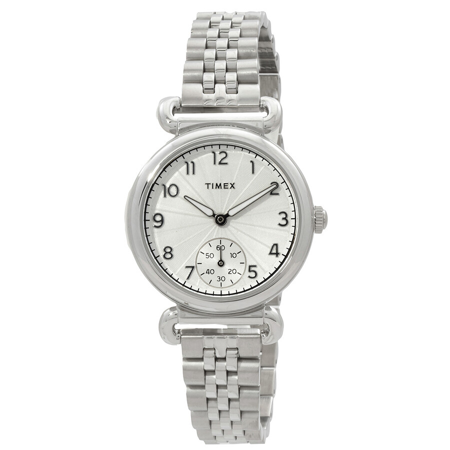 Timex Model 23 Quartz Silver Dial Ladies Watch TW2T88800 TW2T88800VQ ...