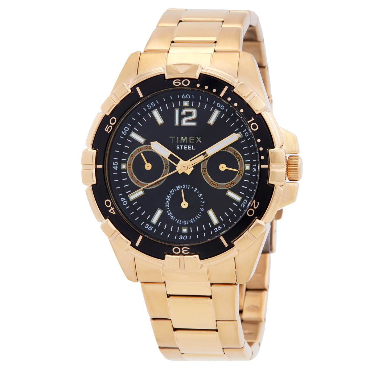 Timex Multifunction Quartz Black Dial Men's Watch TW2T50800 ...