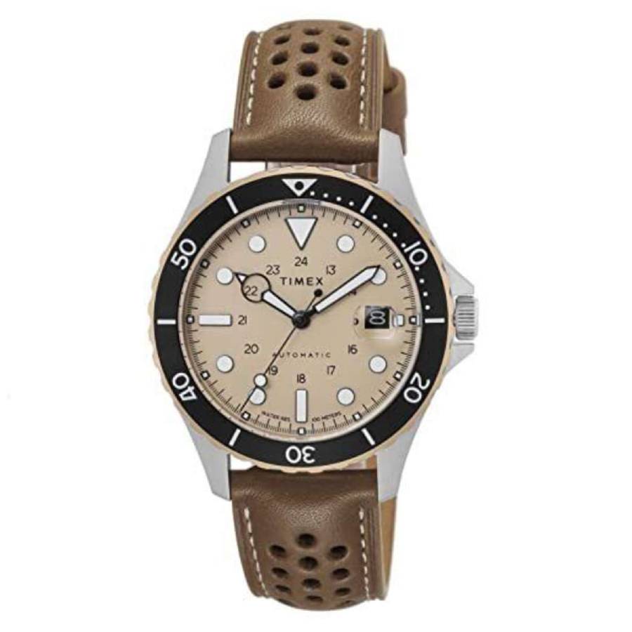 Timex Navi XL Automatic Tan Dial Men's Watch TW2V41500 TW2V41500ZV ...