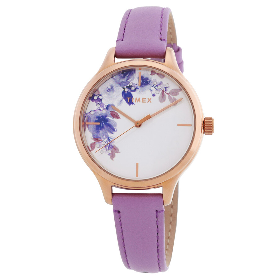 Timex Peyton Crystal Bloom Quartz Ladies Watch TW2T78300ZA 753048892204 ...