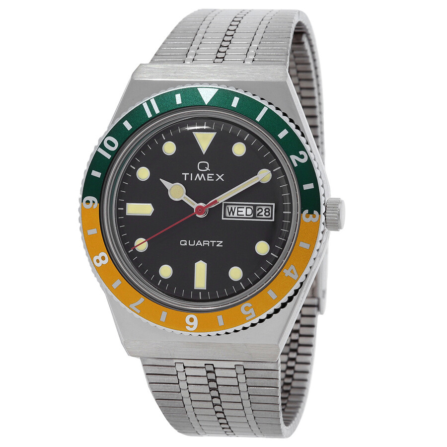 Timex Q Reissue Quartz Black Dial Men's Watch TW2U61000 194366094343 ...