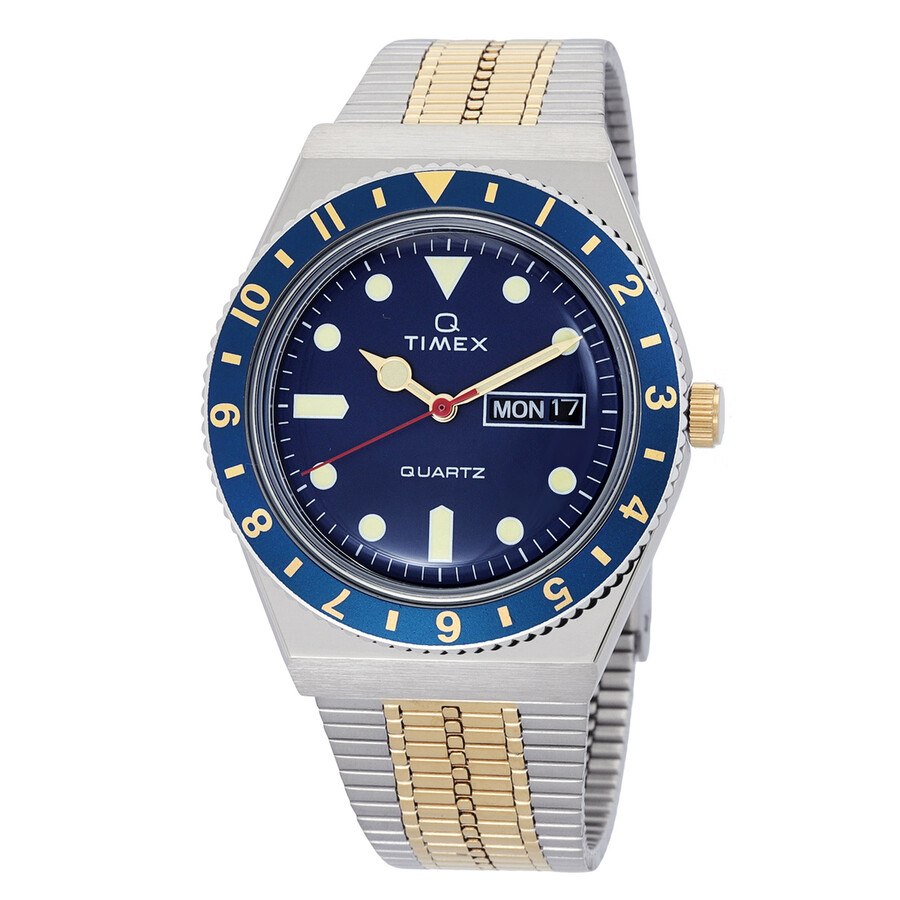 Timex Q Reissue Quartz Blue Dial Men's Watch TW2V18400 194366163452 ...