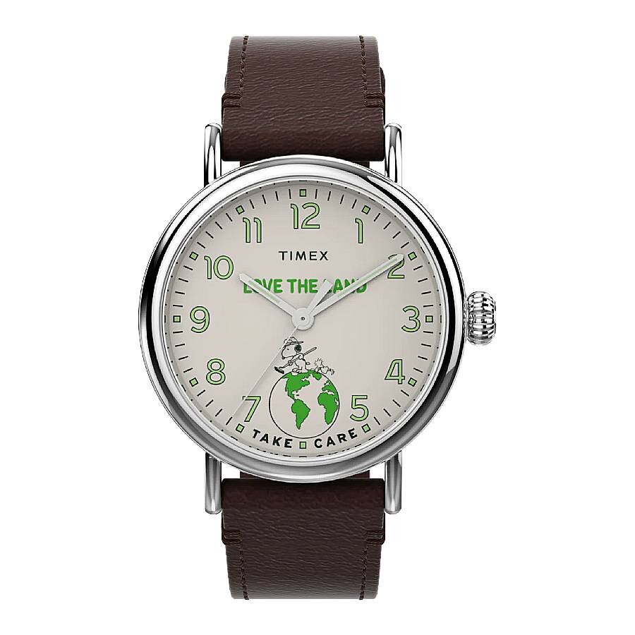 Timex Standard x Peanuts Quartz Cream Dial Men's Watch TW2V32800 ...