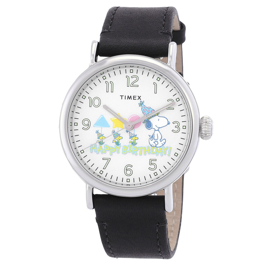 Timex Standard x Peanuts Snoopy Happy Birthday Quartz Men's Watch ...