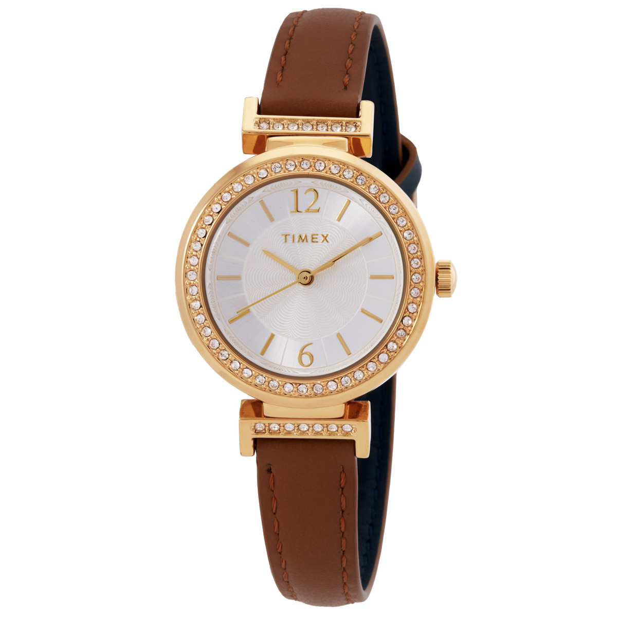 Timex Trend Quartz Crystal Silver Dial Ladies Watch TW2W49000JI ...