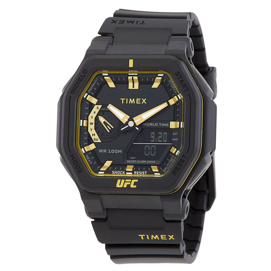 Timex UFC Colossus Analog-Digital Black Dial Men's Watch TW2V55300 ...