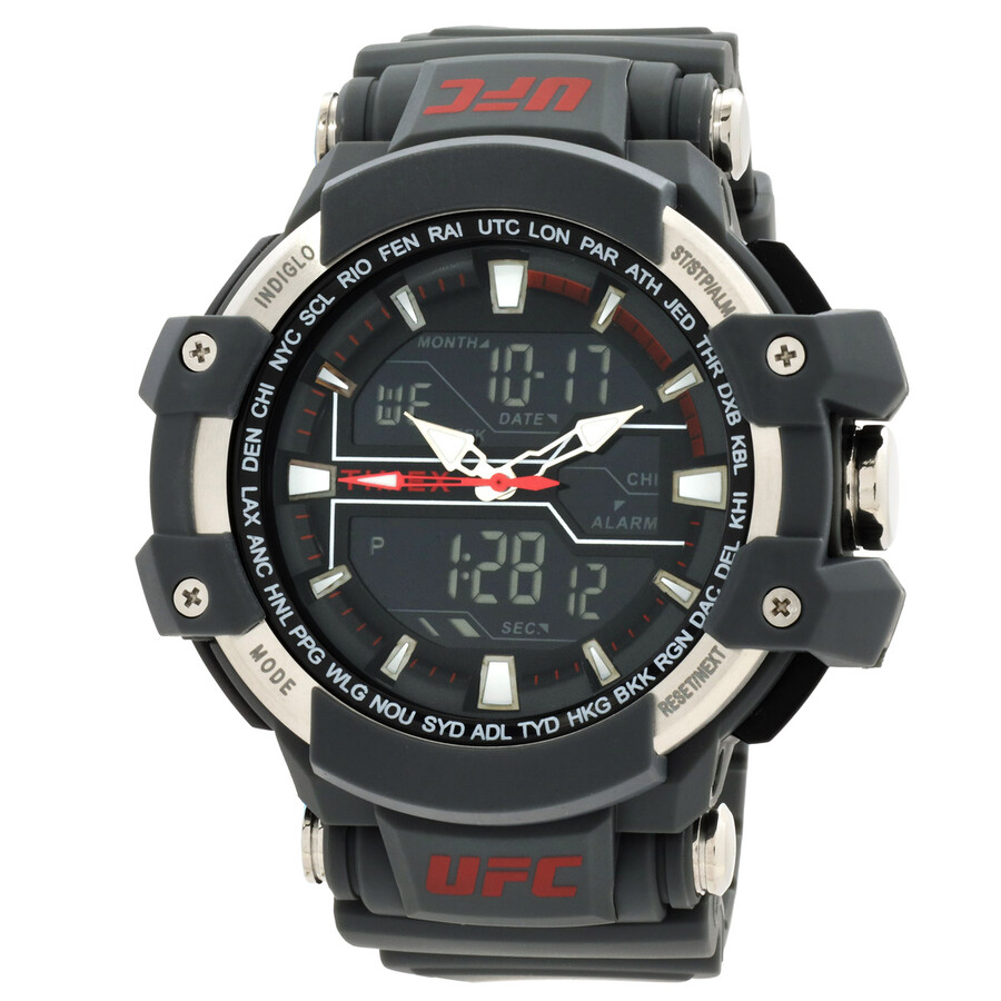 Timex UFC Combat Quartz Analog-Digital Black Dial Men's Watch TW5M51900 ...