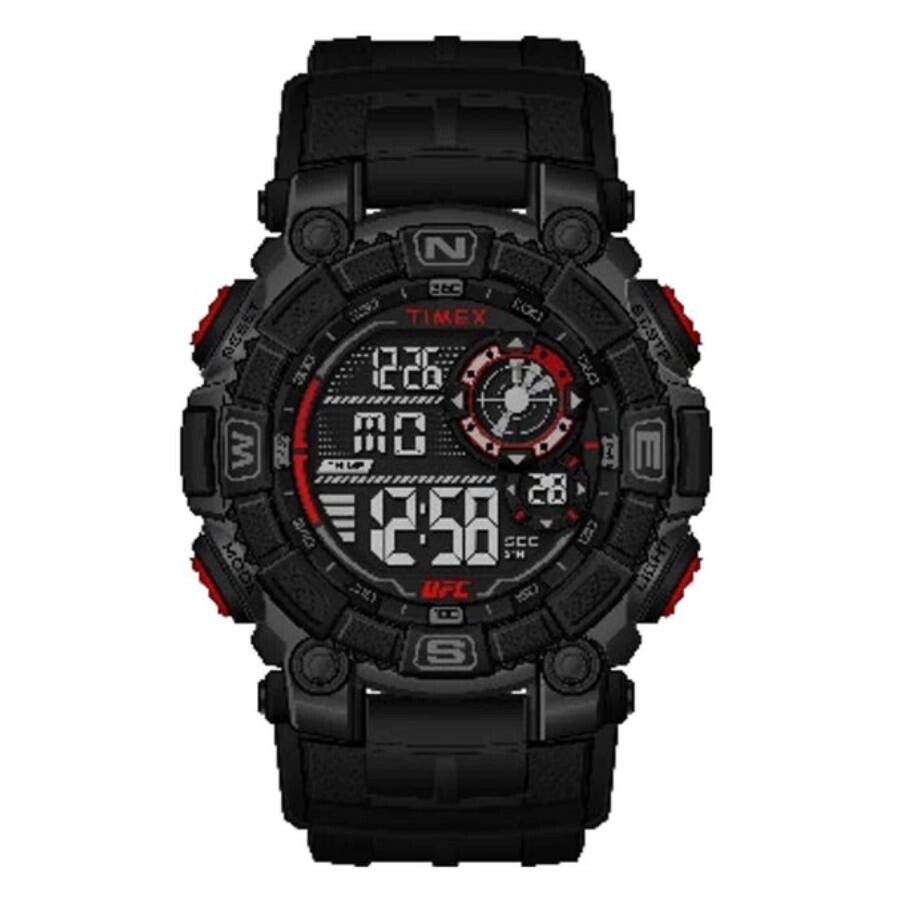 Timex UFC Redemption Quartz Digital Black Dial Men's Watch TW5M53700 ...