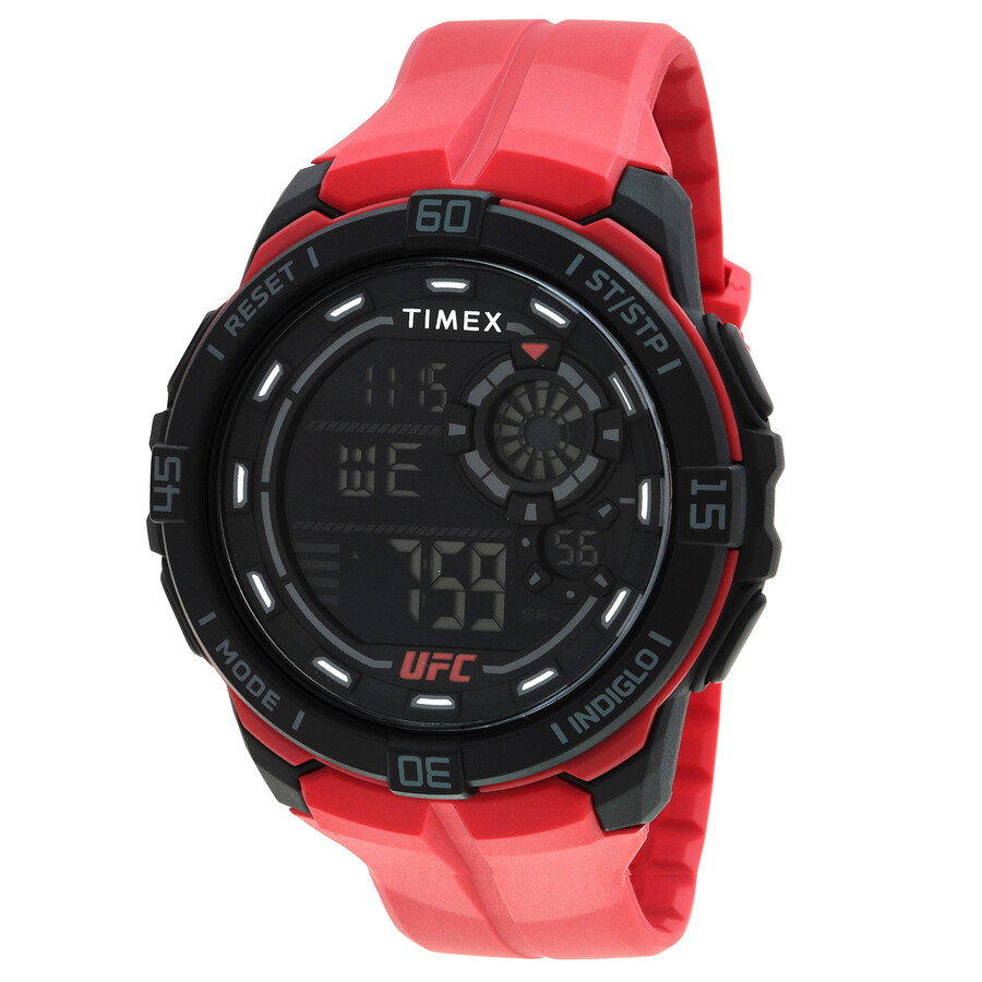 Timex UFC Rush Alarm Quartz Digital Men's Watch TW5M59200 Timex Watches ...