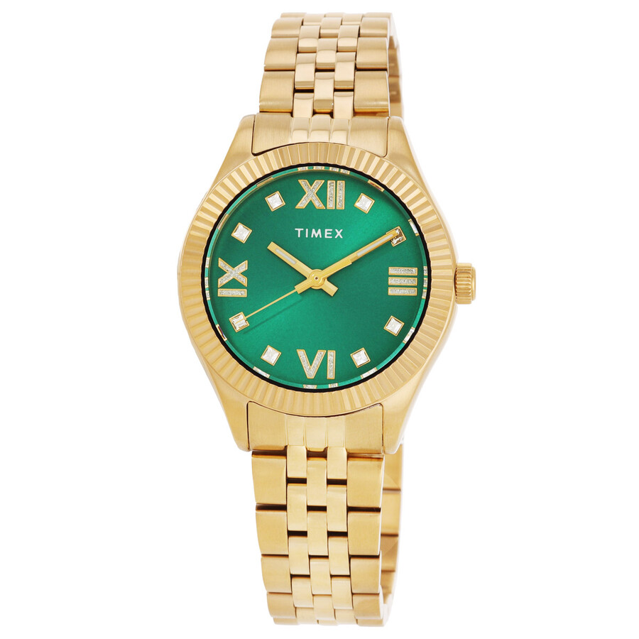 Timex Waterbury Legacy Quartz Green Dial Ladies Watch TW2V45500 ...