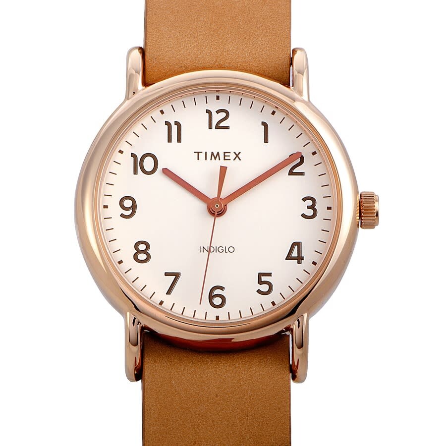 Timex Weekender Quartz Cream Dial Ladies Watch TW2R59600-A - Watches ...