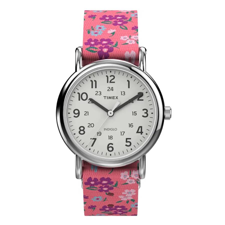Timex Weekender Quartz White Dial Ladies Watch TW2V61400 194366238365 ...