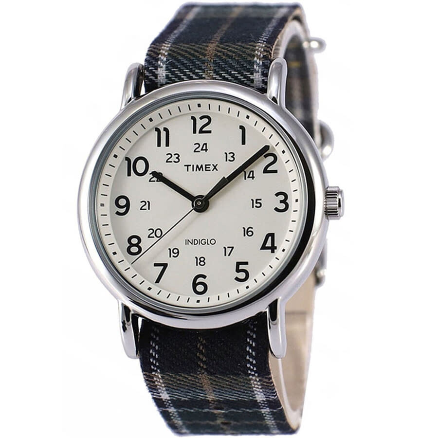 Timex Weekender Quartz White Dial Men's Watch TW2R51400 194366634211 ...