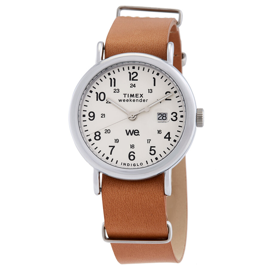 Timex Weekender Quartz White Dial Watch TW2W86900 194366378634 ...