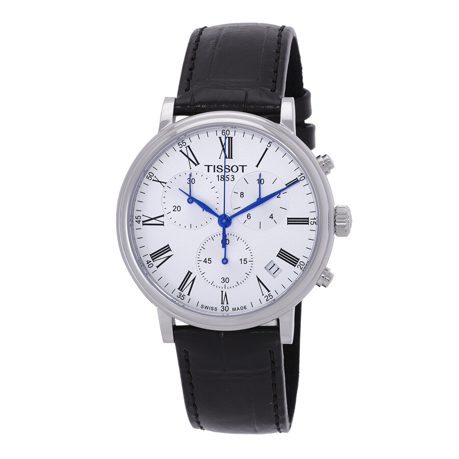Tissot Carson Chronograph Quartz Silver Dial Men's Watch T122.417.16 ...