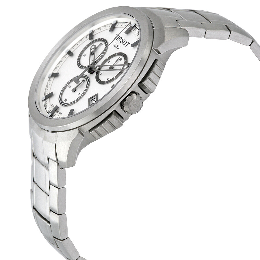 Tissot Chronograph Silver Dial Titanium Men's Watch T0694174403100 - T ...