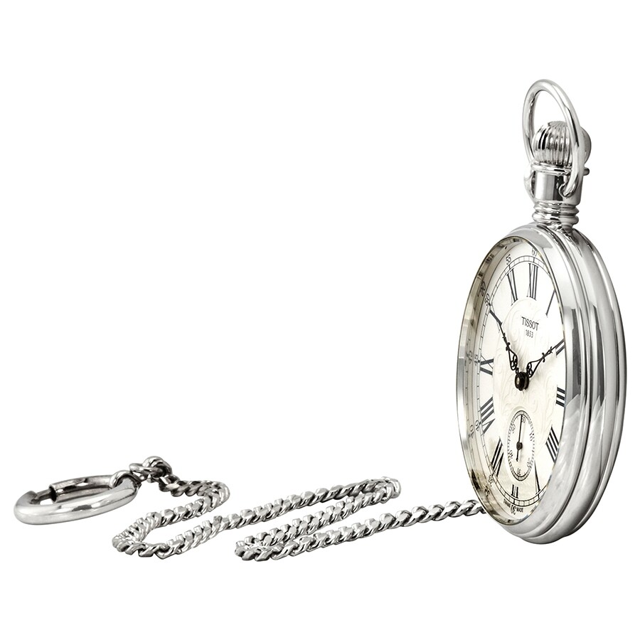 Tissot Lepine Silver Dial Hand Wound Pocket Watch T861.405.99.033.00 ...