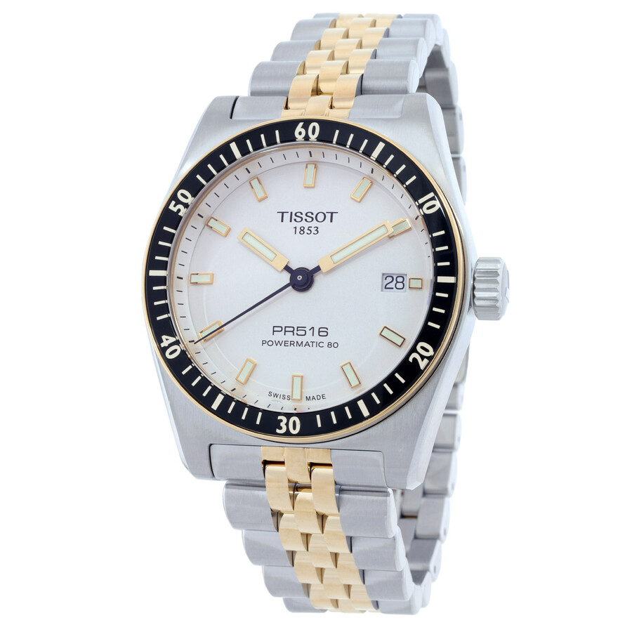 Tissot PR516 Powermatic 80 Automatic White Dial Men's Watch ...