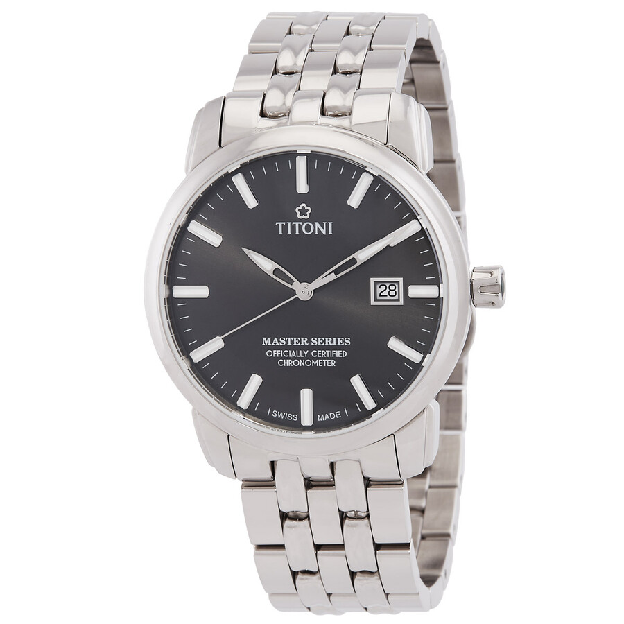 Titoni Master Series Automatic Anthracite Dial Men's Watch 83188-S-576 ...
