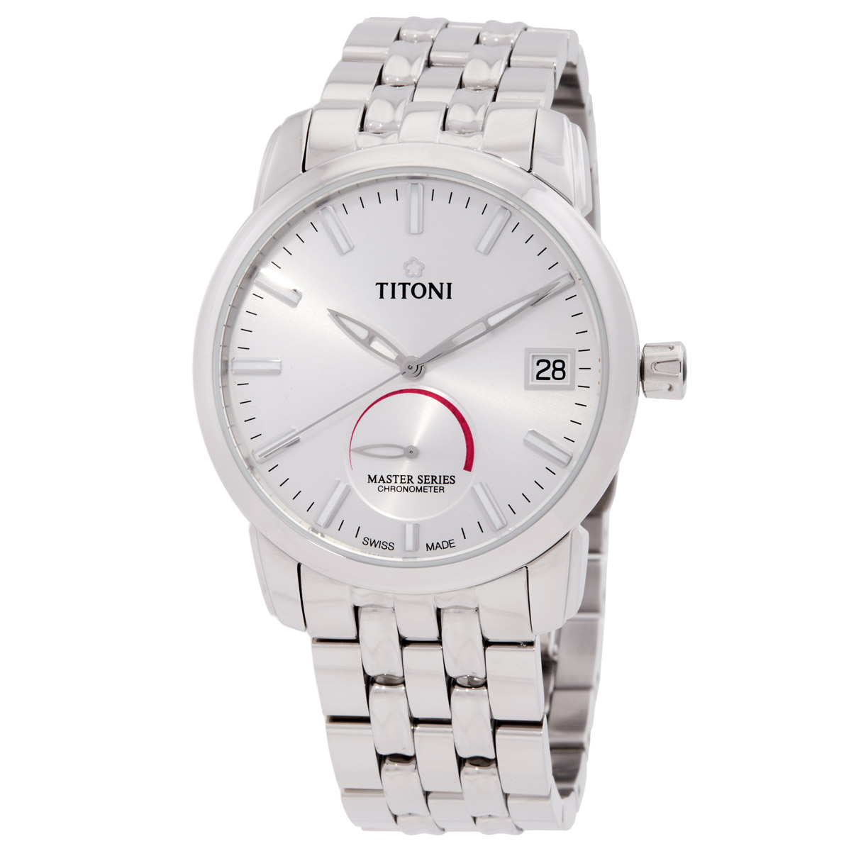 Titoni Master Series Automatic Chronometer Silver Dial Men's Watch ...