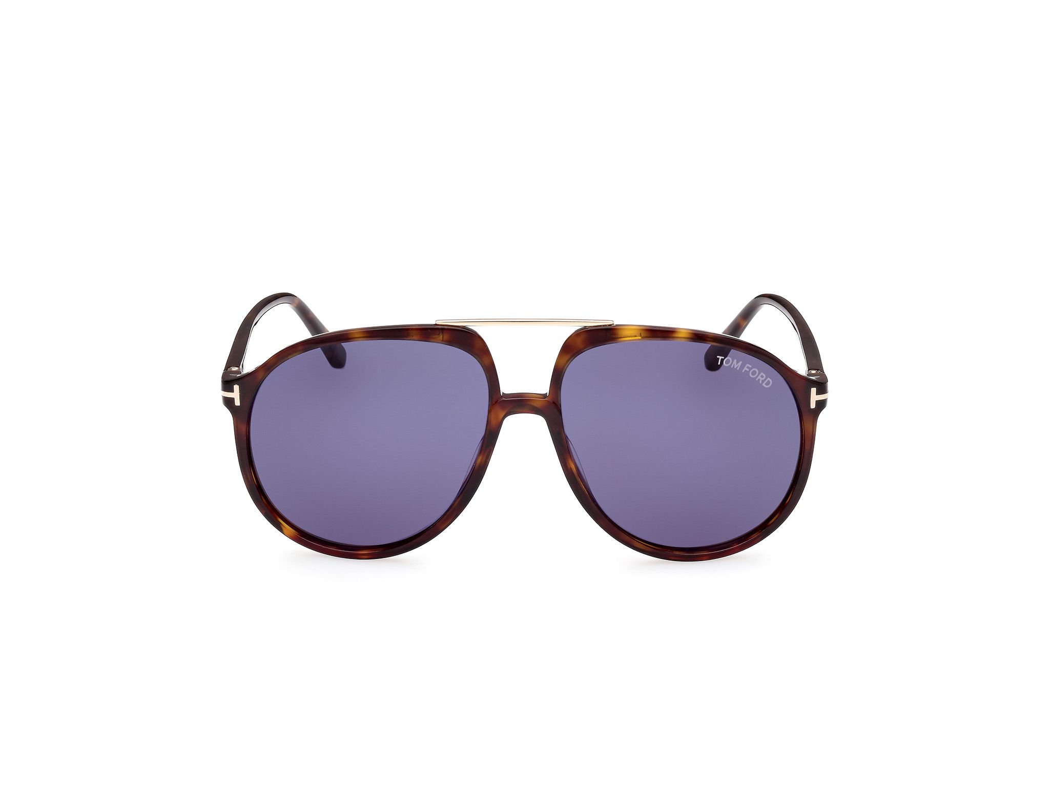 Tom Ford Archie Dark Blue Pilot Ladies Sunglasses FT1079 52V 58 ...