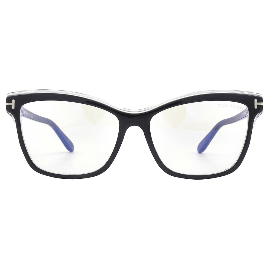 Tom Ford Blue Light Block Cat Eye Ladies Eyeglasses FT5619-B 001 55 ...
